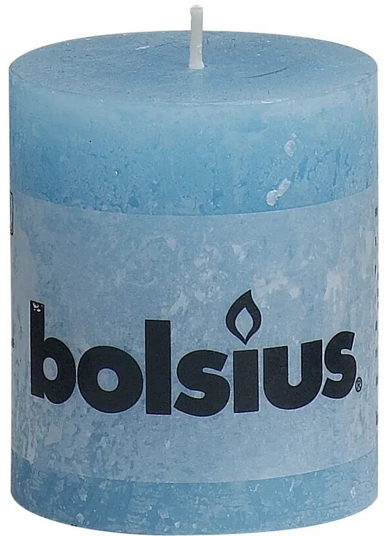 Bolsius Rustic Válec 68x80 modrá svíčka