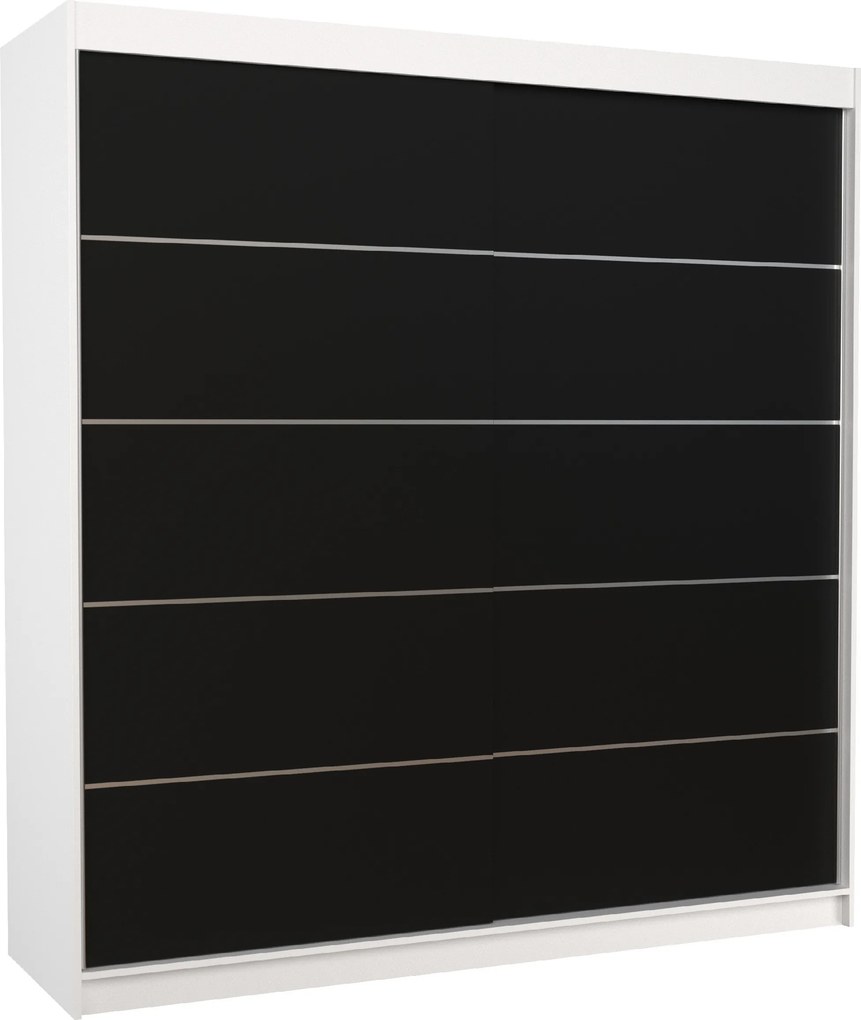 ADRK Furniture Skříň s posuvnými dveřmi ESTEVA 200 ADRK-SW-EST-WB-200