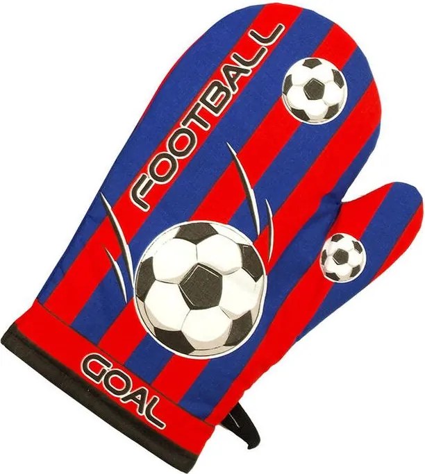 Kuchyňská chňapka FOTBAL červená