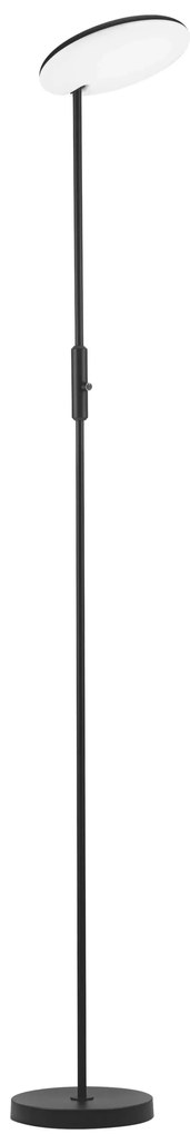 LED stmívatelná černá stojací lampa Notos