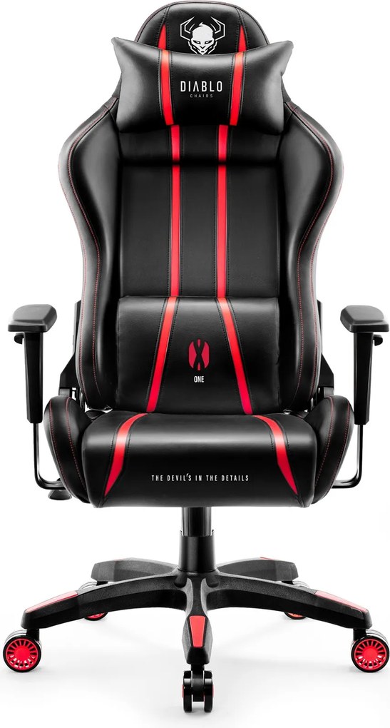 Herní křeslo z eko kůže Small Size, černý-červený: Diablo X-One 2.0