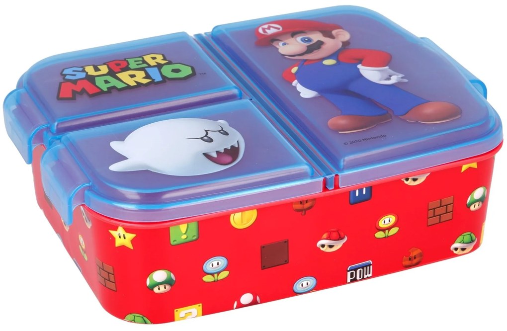 Multibox na svačinu Super Mario se 3 přihrádkami