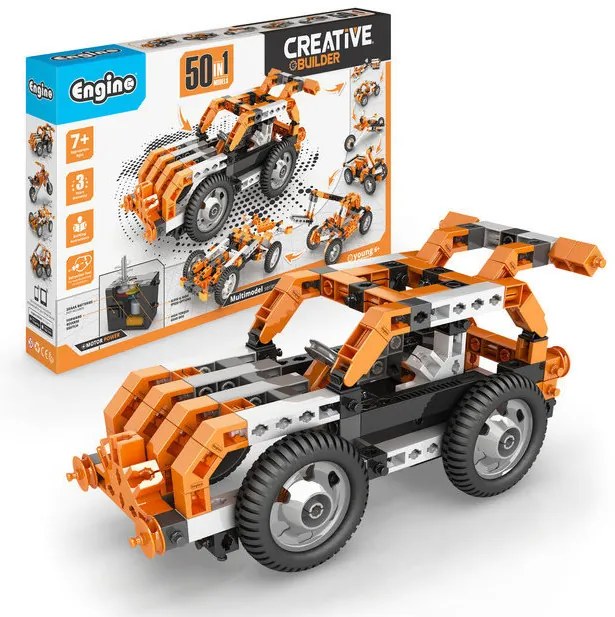Engino creative builder 50 modelů s motorkem