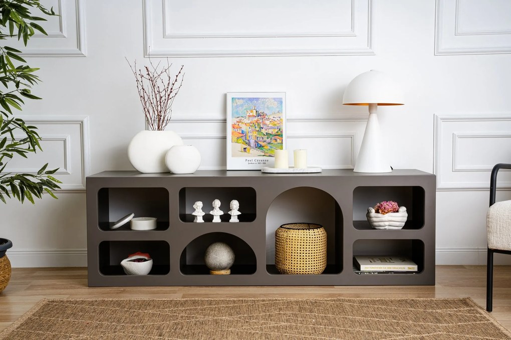 Kalune design Konzolový stolek LORIN antracitový