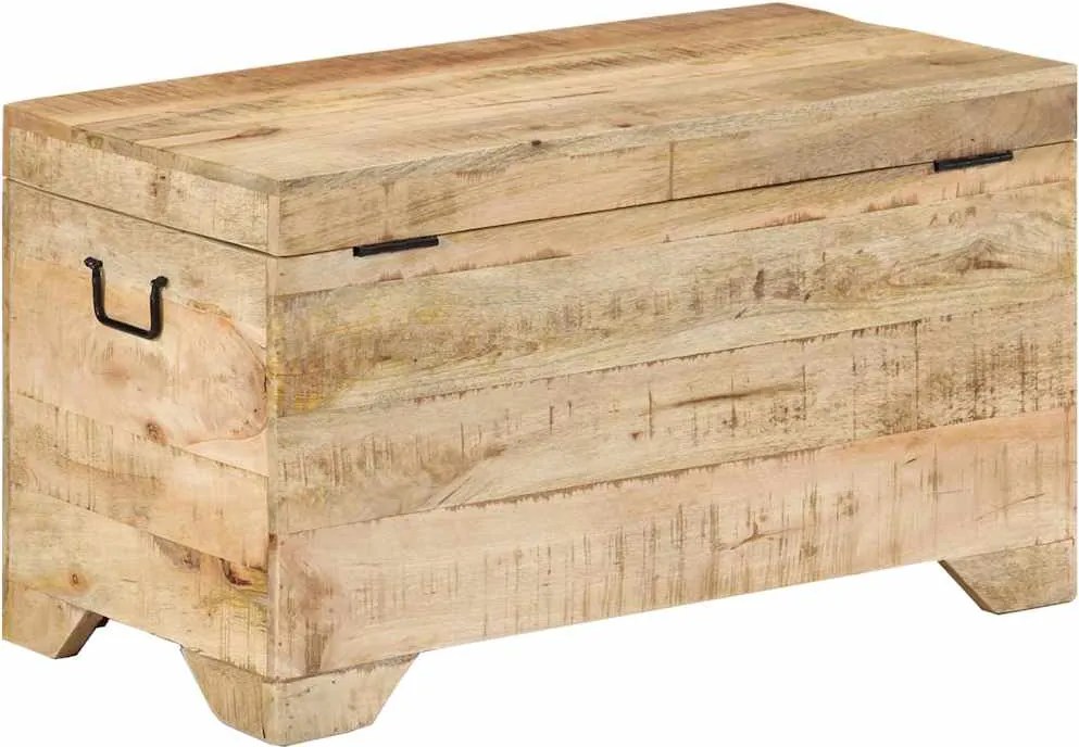 Úložná truhla masivní hrubé mangovníkové dřevo 328293