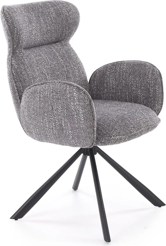 HALMAR K571 židle šedá