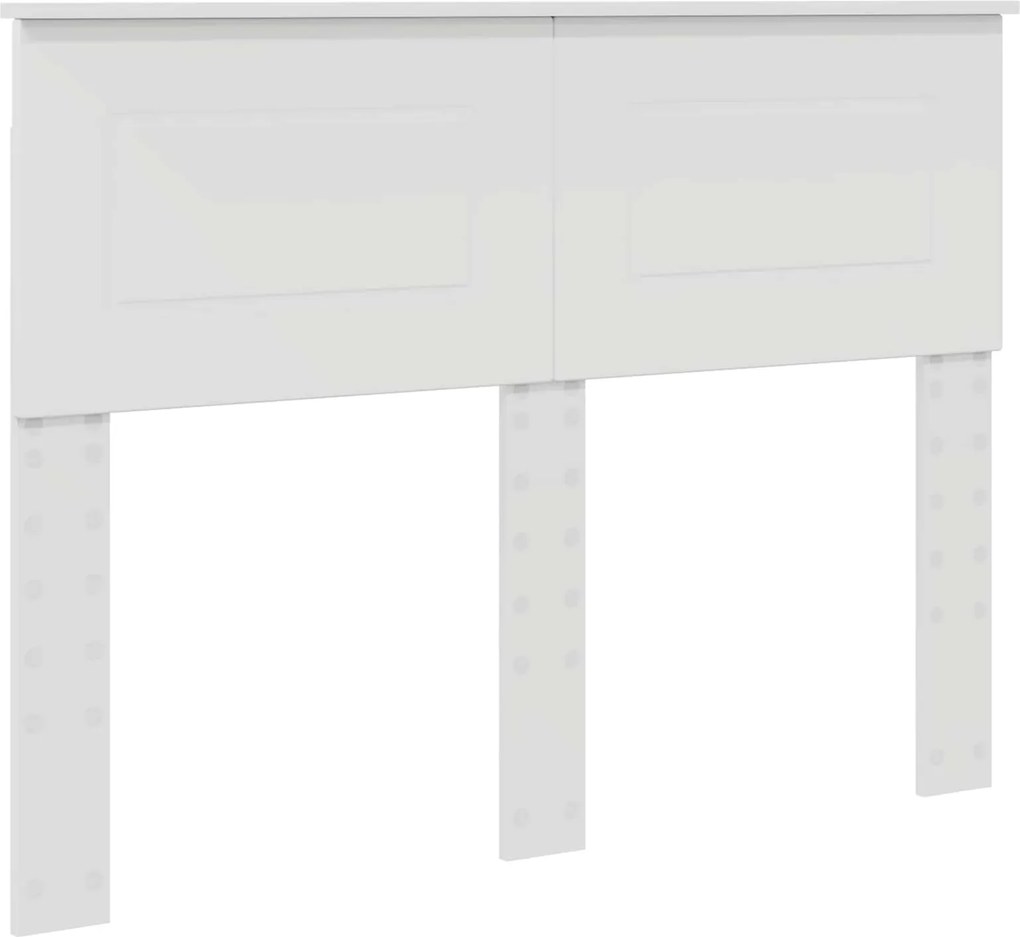 Rám postele s čelo Bílá 135 x 190 cm Kompozitní dřevo 3408585
