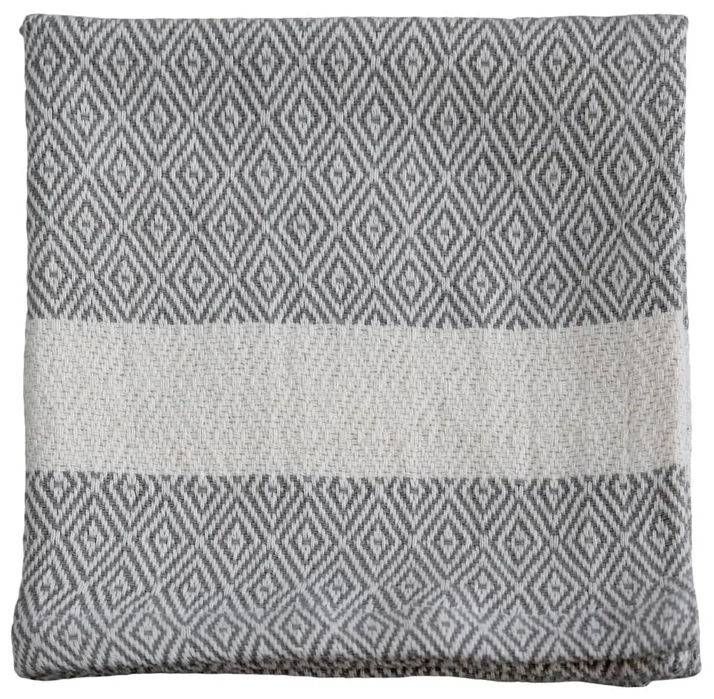 Éternel Bavlněný ručník Hammam French grey 32 × 32 cm, šedá barva, textil