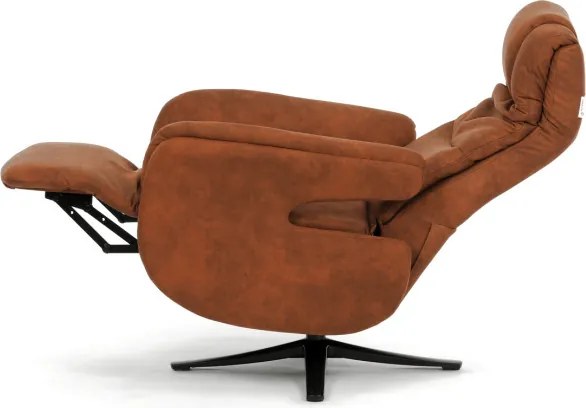 Polohovací křeslo hnědé, elektrické TV-C5590 BR3