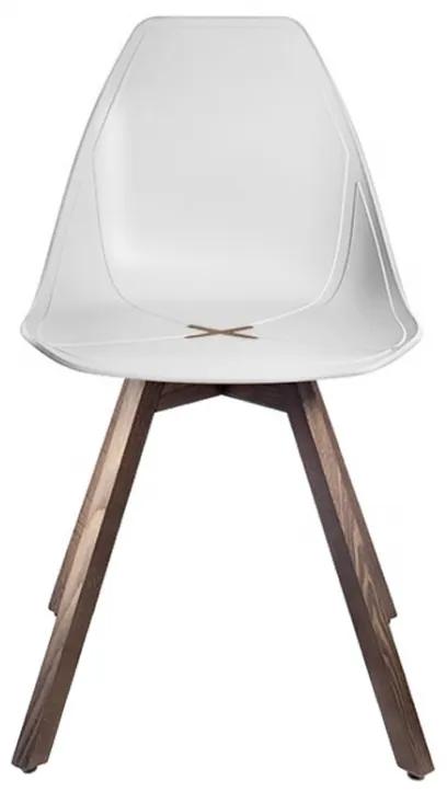 Designová židle X Chair Wood, bílá