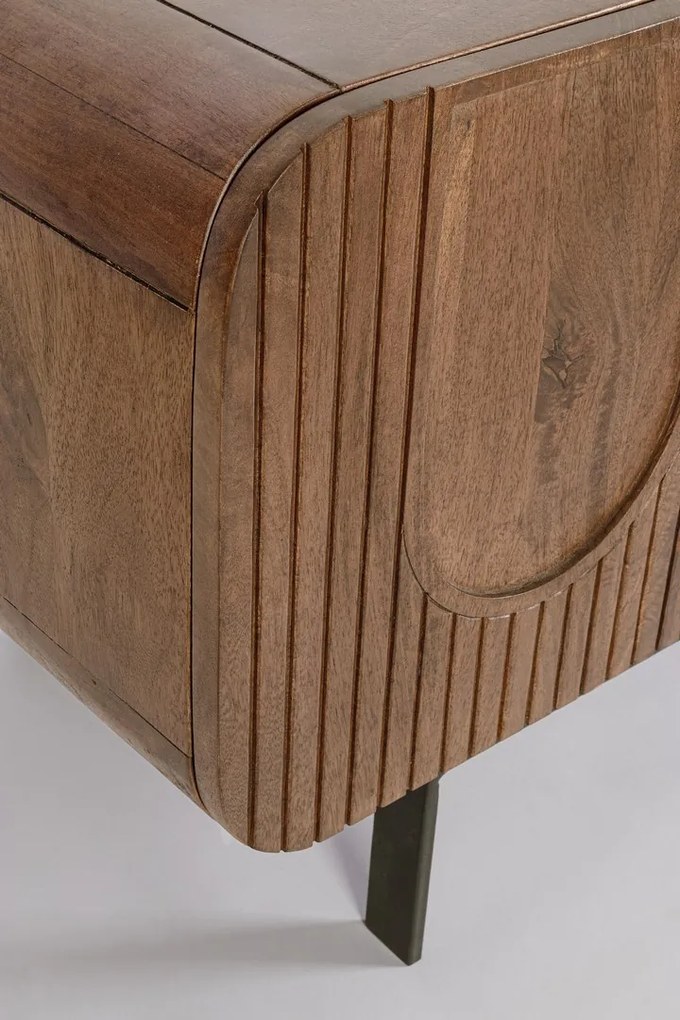 BIZZOTTO Dřevěný TV stolek ORISSA hnědý 172x55 cm 0747237