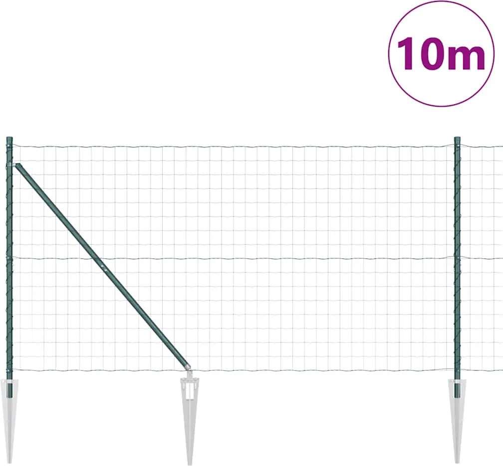 Evropský plot se hroty 10 x 1,2 m Ocel potažená PVC Zelená 3350615