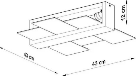 Stropní svítidlo SOLLUX Feniks 2 E27 2x60W bez zdroje SL.0076 přírodní dřevo