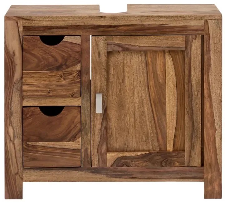 furniture-nabytek.cz - Masivní umyvadlová skříňka Lagano z palisandru, lakovaná, hnědá – 70×30×63 cm