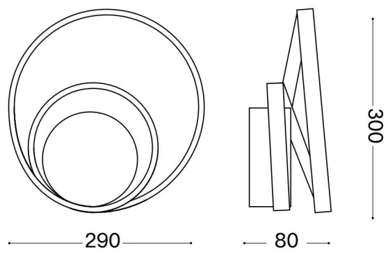Ideal Lux - LED Nástěnné svítidlo OZ LED/26W/230V CRI 90 bílá