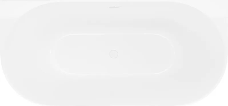 Mexen Oval Slim volně stojící přístěnná vana 170 x 80 cm, bílá, přepad bílý - 52661708000-20