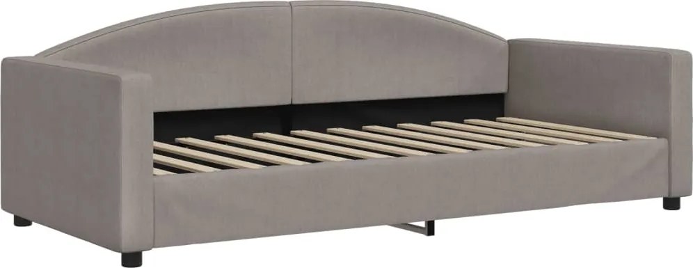 Válenda s přistýlkou a matracemi taupe 90 x 200 cm textil 3197209