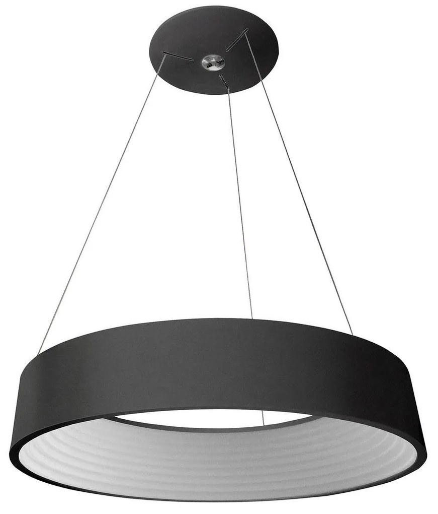 Závěsné LED osvětlení MATTIA, černé, 42W Italux Mattia 3936-842RP-BK-3