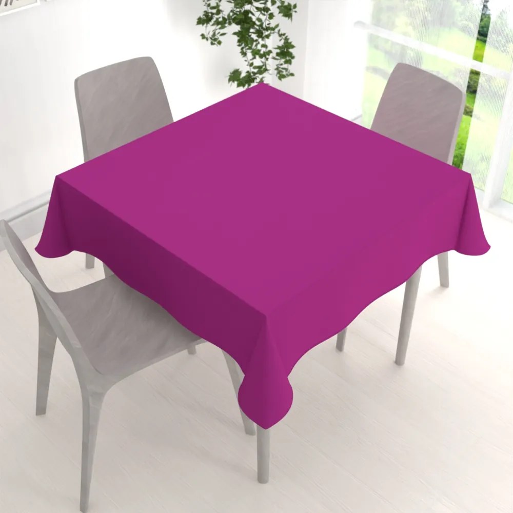 Biante Dekorační čtvercový ubrus Rongo RG-092 Purpurový 90x90 cm