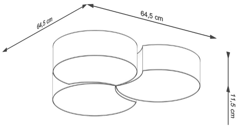 CIRCLE 3B Stropní světlo, bílá SL.1052 - Sollux