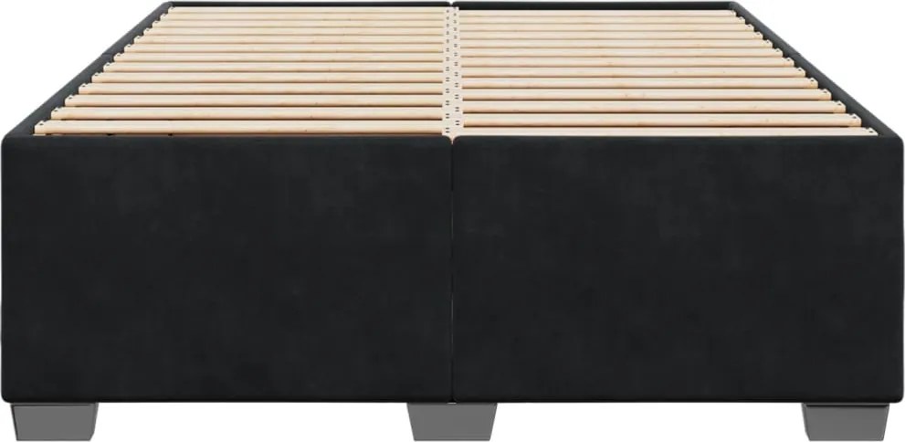 Rám postele bez matrace černý 140 x 190 cm samet 3284633