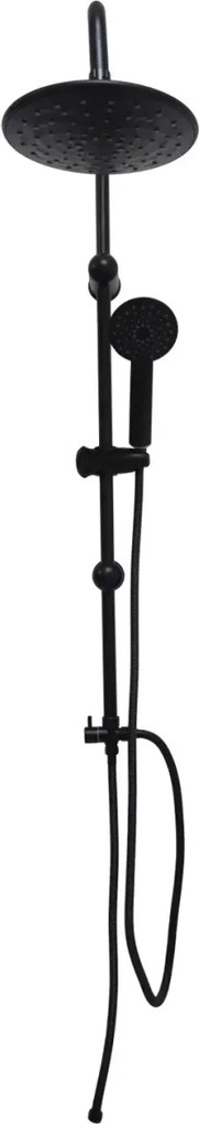 KREIS Black Sprchový set bez baterie - kulatý