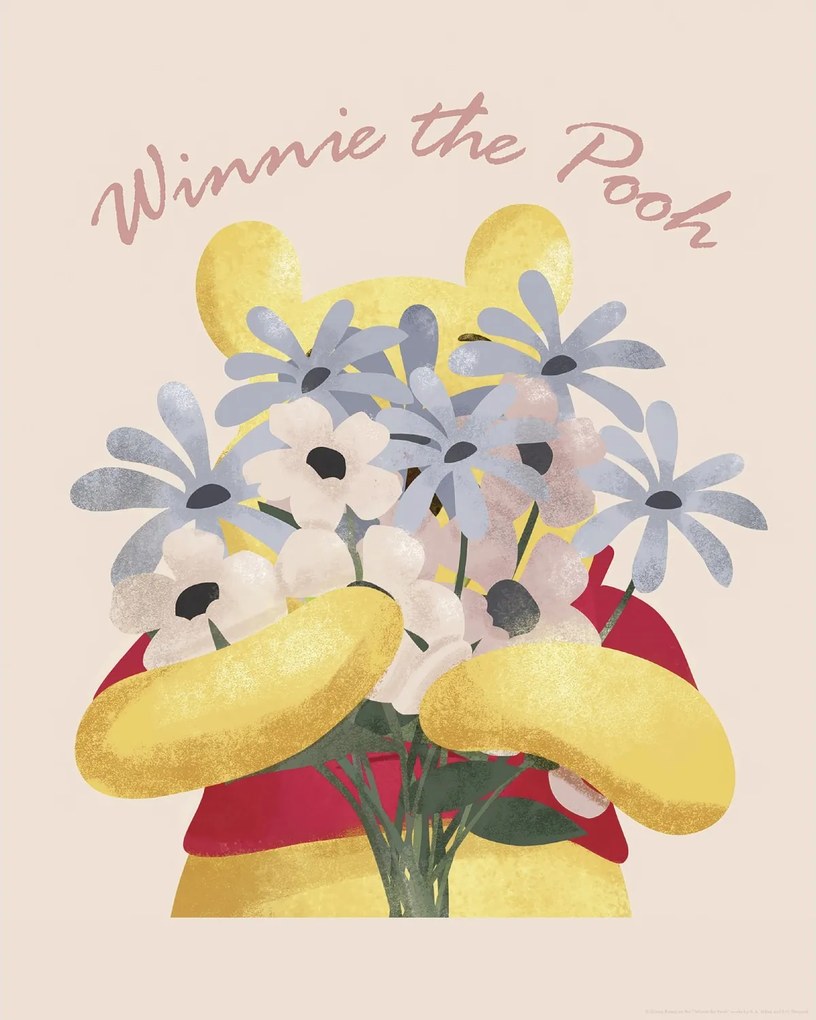 Komar Plakát Disney Winnie the Pooh Into The Blooms 40 x 50 cm