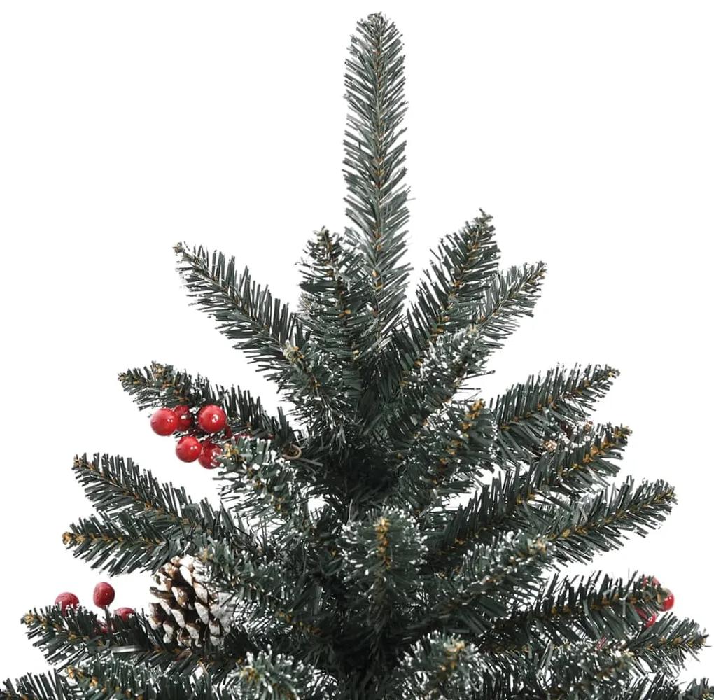 Umělý vánoční stromek se stojanem zelený 240 cm PVC,  345182 HangarStore.cz