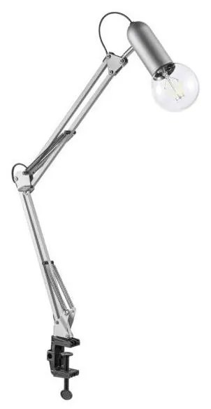 Leuchten Direkt 14773-55 - Stolní lampa s klipem TURN ME 1xE27/60W/230V chrom