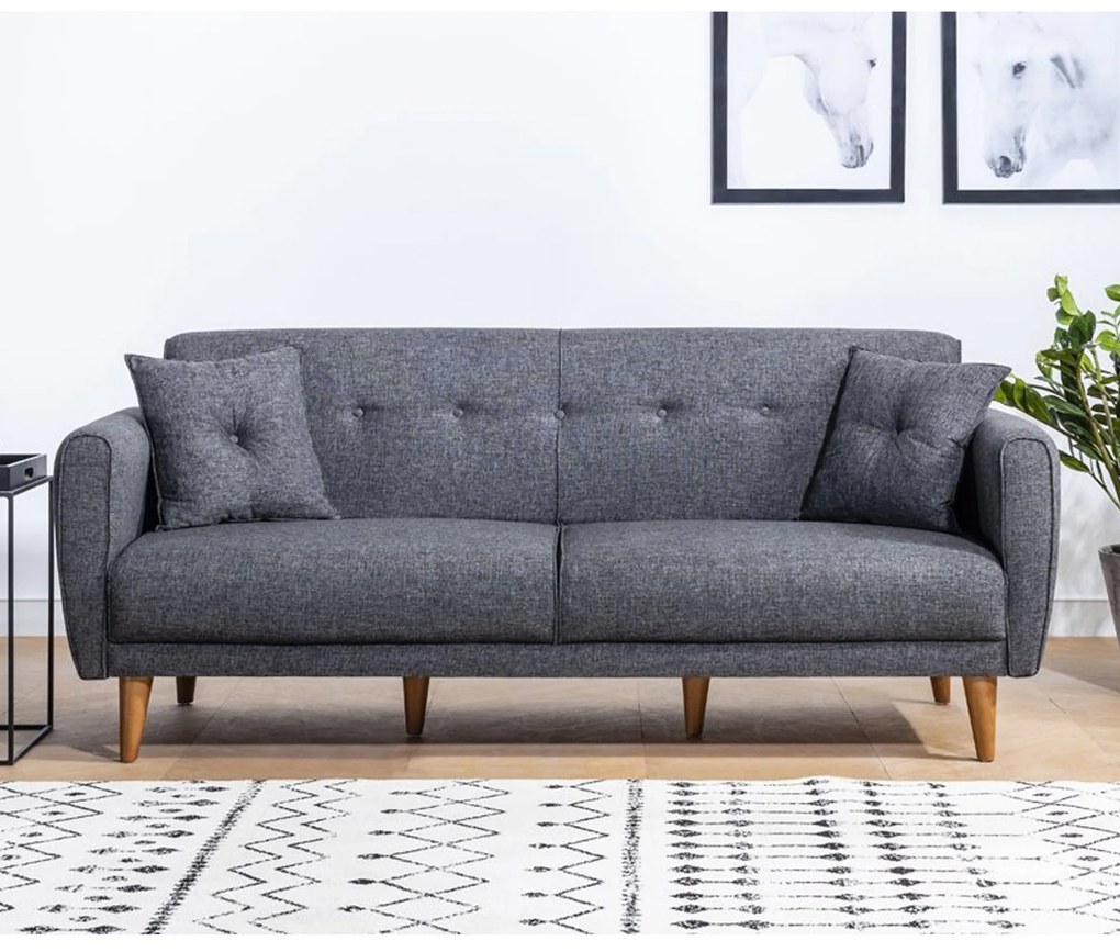 Atelier del sofa Rozkládací pohovka ARIA tmavě šedá 205 cm 867UNQ1326