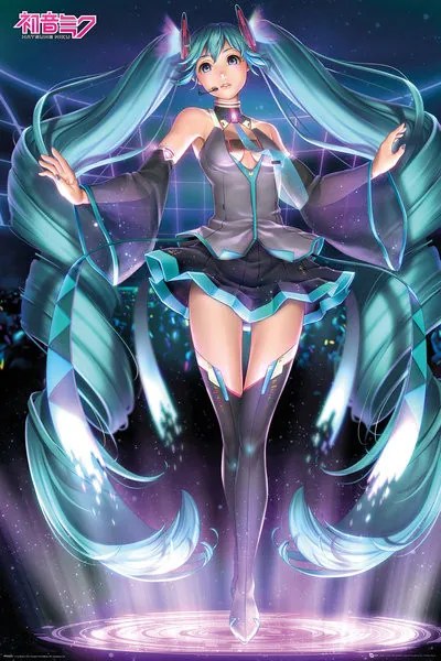 Plakát, Obraz - Hatsune Miku - Projection, (61 x 91.5 cm)