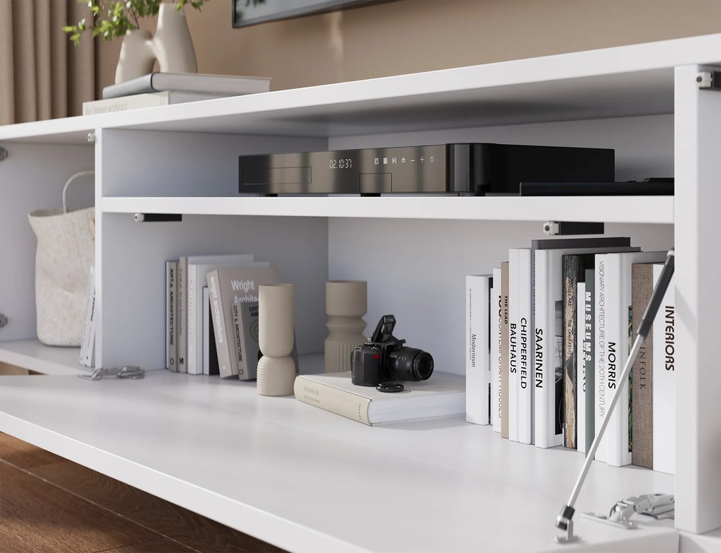 ADRK Furniture Femur 200 Stojací TV stolek ADRK-RTV-FEM-200-W