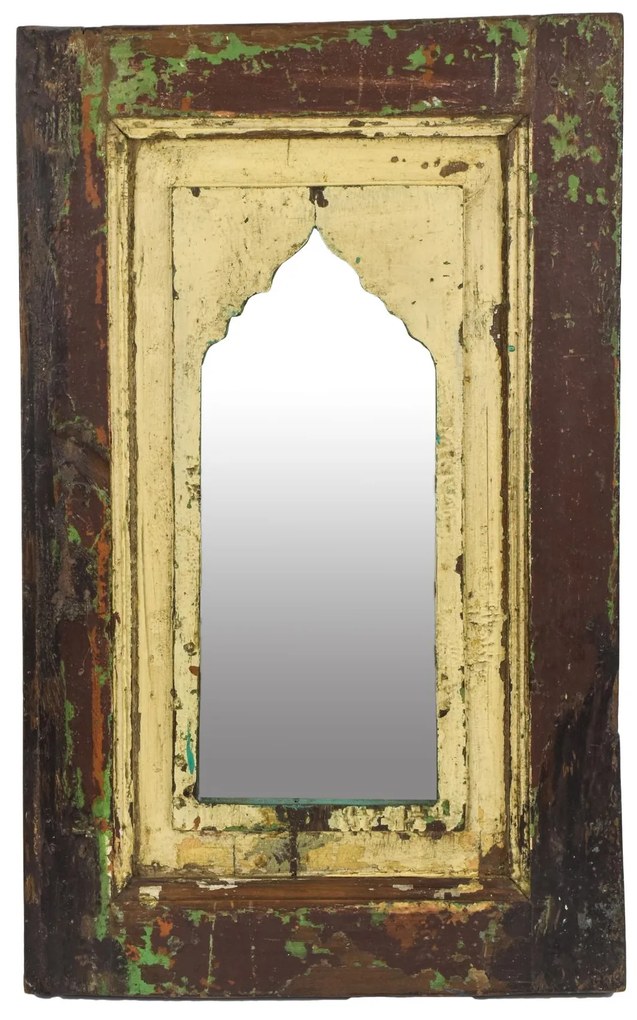 Sanu Babu Zrcadlo v rámu z teakového dřeva, 38x5x61cm