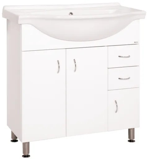 Keramia Pro koupelnová skříňka s umyvadlem 80x50 cm bílá PRO80DV