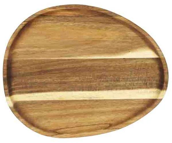 Holm Servírovací tác z akáciového dřeva 30x24,5x1,5 cm
