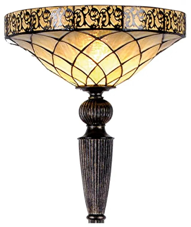 Stojací lampa Tiffany- 	Ø 41*179 cm 1x E27 / max – 41x179 cm