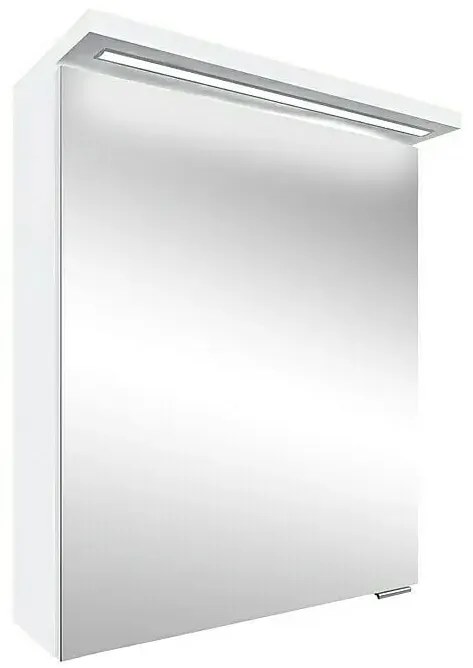 Riva Zrcadlová skříňka s LED osvětlením Linda, 50 × 67,2 × 23,4 cm, bílá