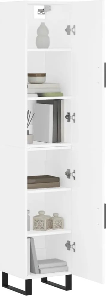 Skříň highboard bílá 34,5 x 34 x 180 cm kompozitní dřevo 3198809