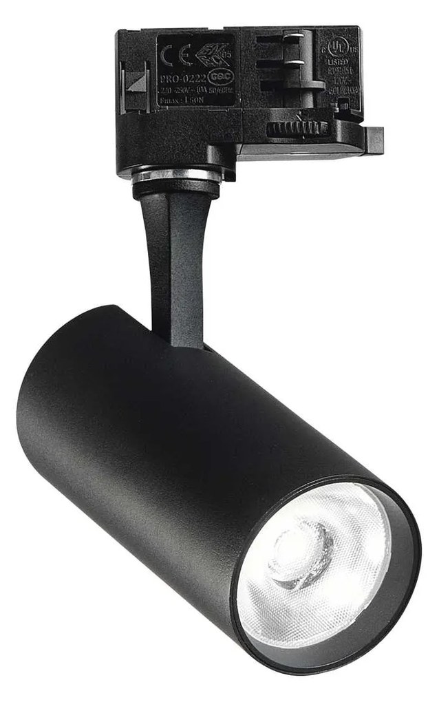 Ideal Lux Nastavitelný kompaktní LED reflektor FOX 15W CRI90 Barva: Černá, Chromatičnost: 3000K, Stmívání: DALI