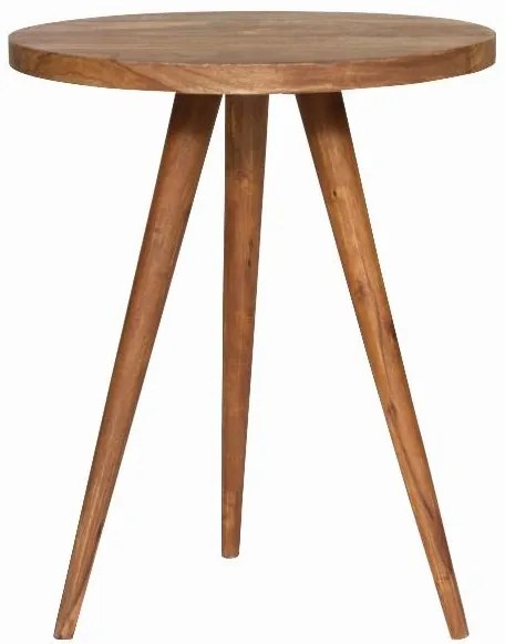 Dřevěný stolek Retro kulatý