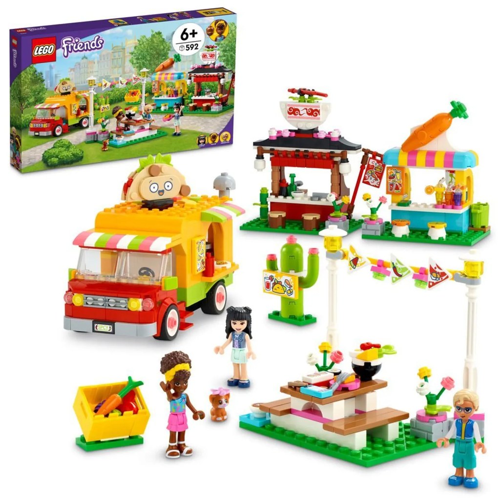 Lego stavebnice lego friends 41701 pouliční trh s jídlem