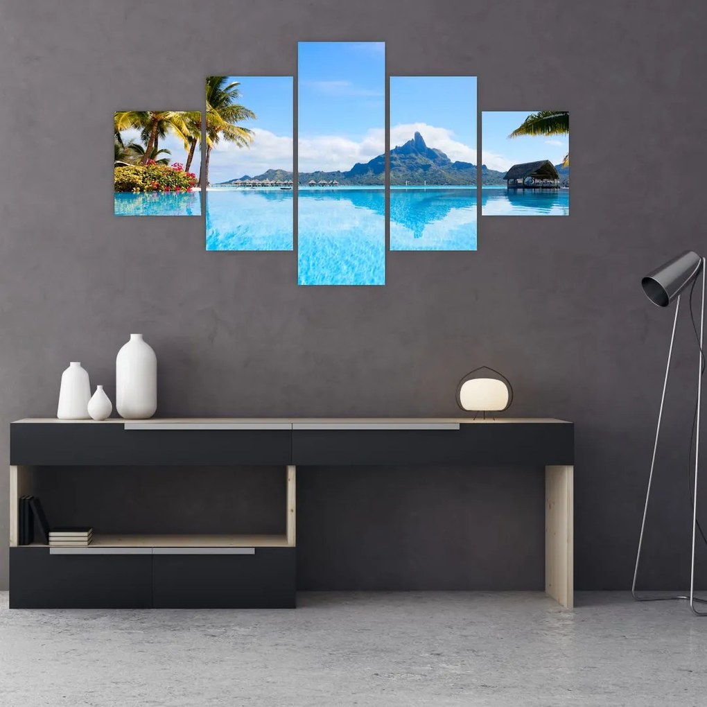 Obraz - Bora-Bora, Francouzská Polynésie (125x70 cm)