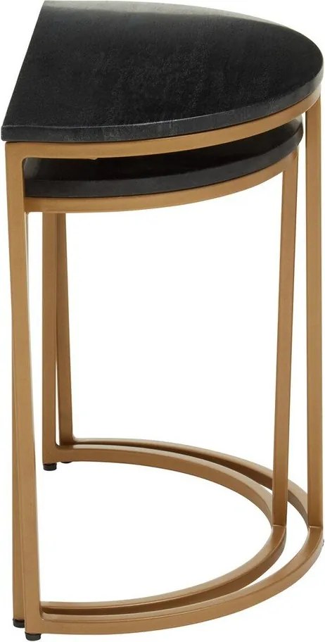 Odkládací stolky v sadě 2 ks s mramorovou deskou 28x45 cm Varana – Premier Housewares