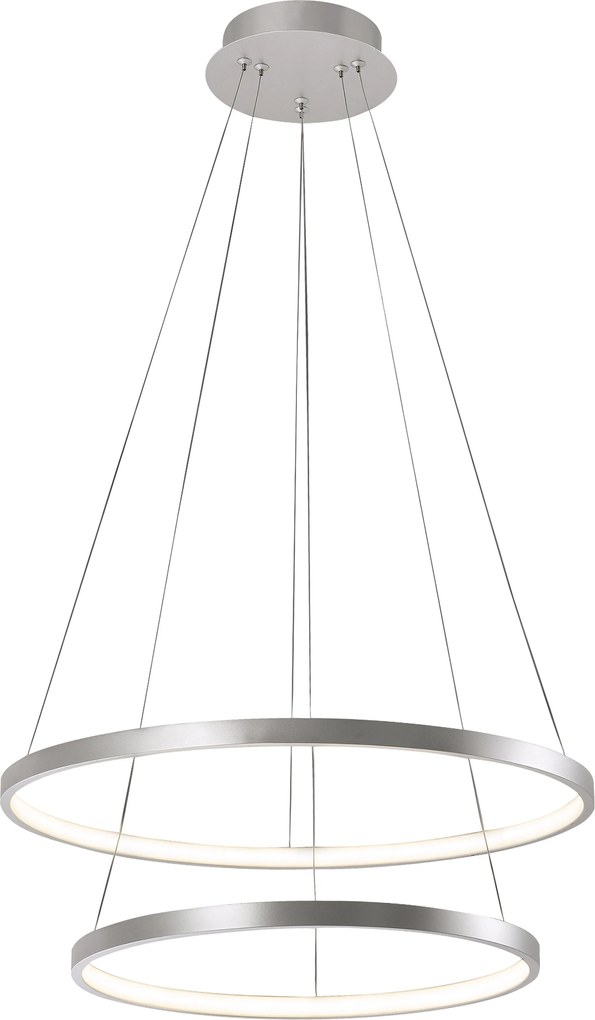 Závěsné LED svítidlo Anell Ring Duo Silver