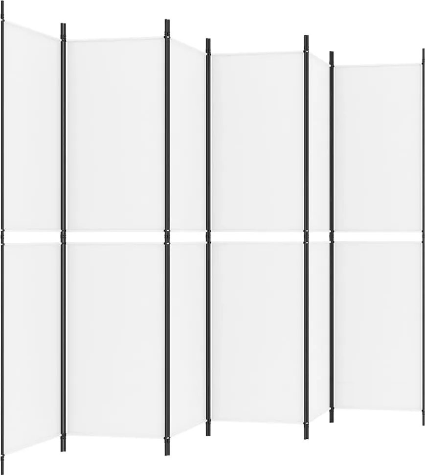 vidaXL 6dílný paraván 300x200 cm textil [350238] Barva: antracitová