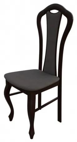 Čalouněná jídelní židle MOVILE 2 - ořech / tmavá hnědá 2