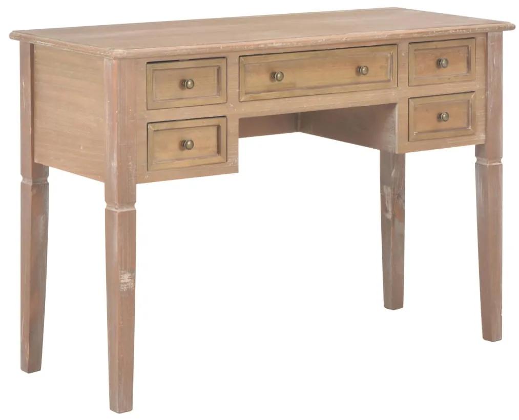 Psací stůl - dřevo - hnědý | 109,5x45x77,5 cm