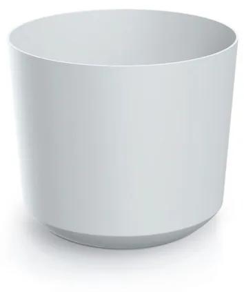 PROSPERPLAST Květináč - TUBO Průměr: 17,8 cm, Barva: bílá