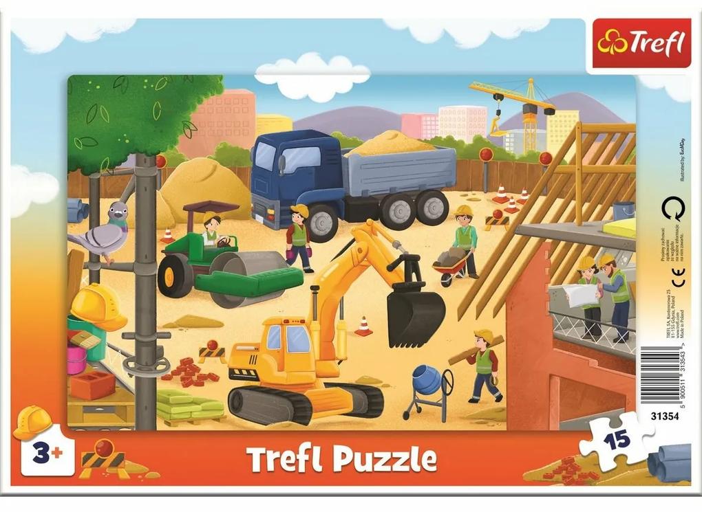 Trefl Puzzle Na staveništi, 15 dílků