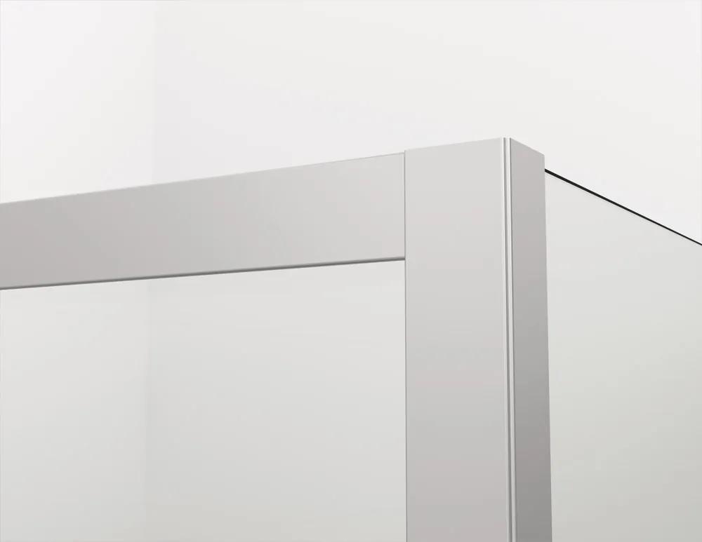 Sanswiss TOP-LINE TLSP jednokřídlé sprchové dveře 80 cm Šířka: 800 mm, Profil: Bílá, Sklo: Hladké čiré